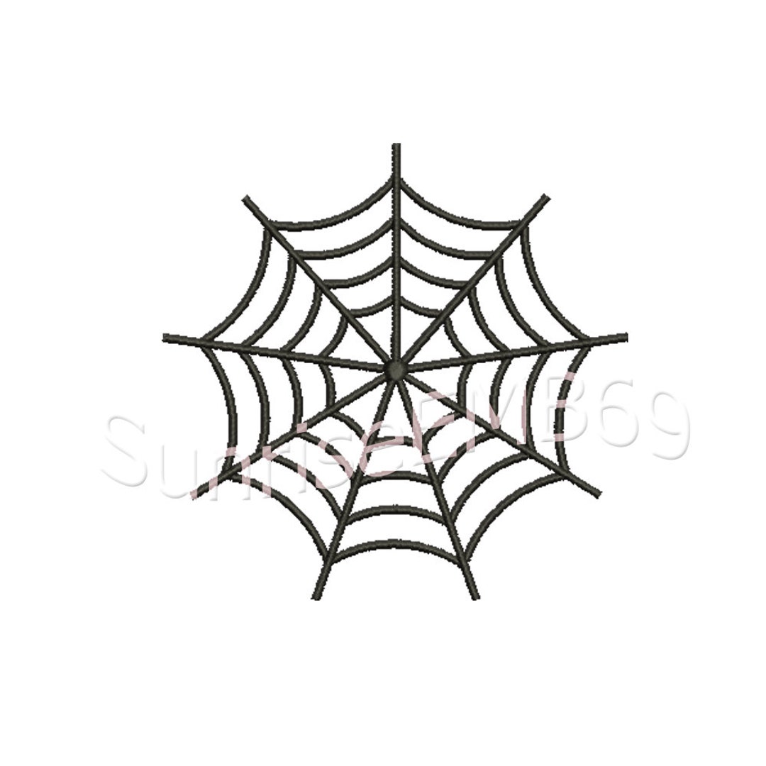 9 Sizeshalloween Spider Web Embroidery Design 8 Formats - Etsy