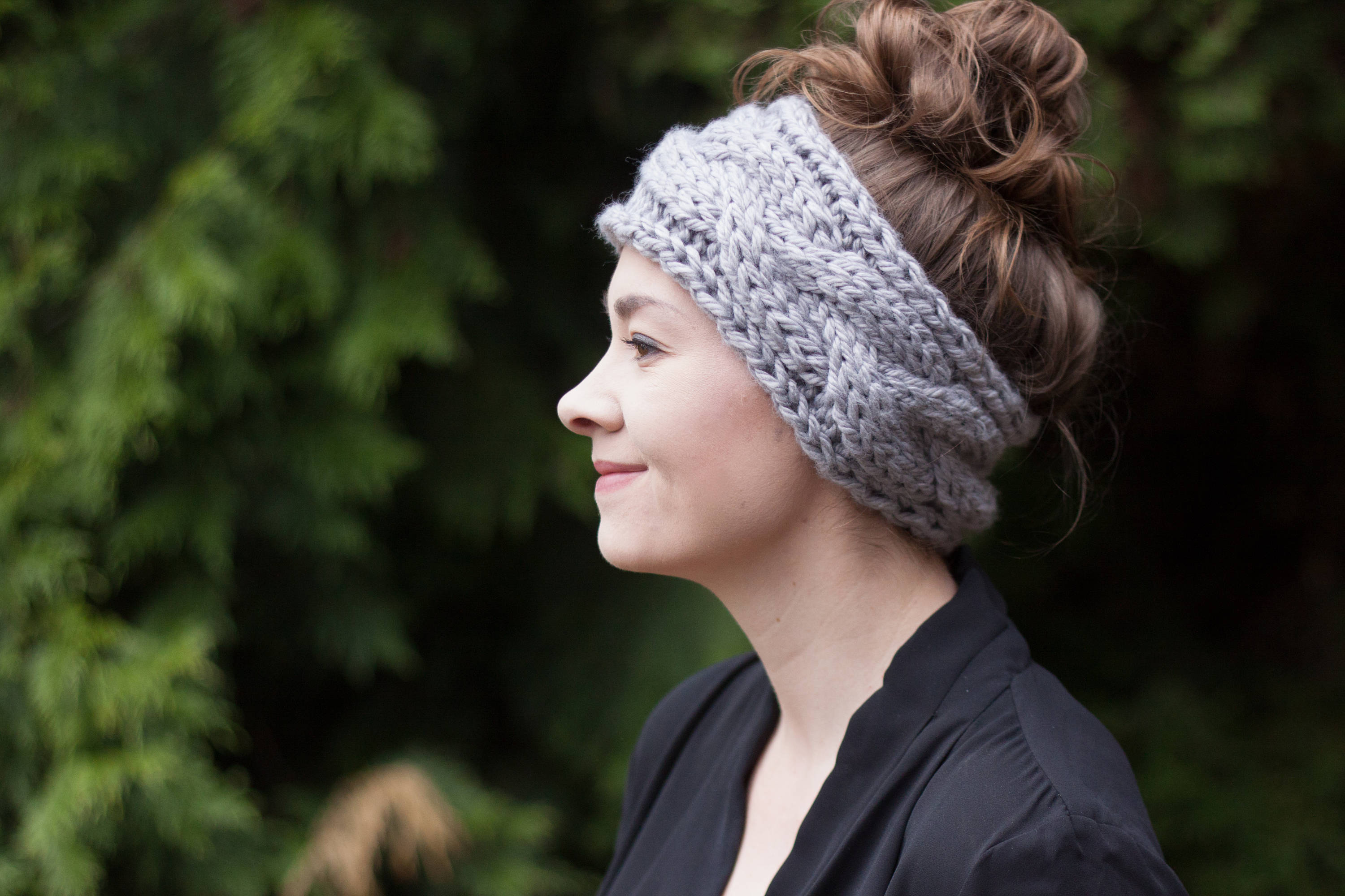 KNITTING PATTERN // Braided Cable Headband // Chunky Knit // - Etsy