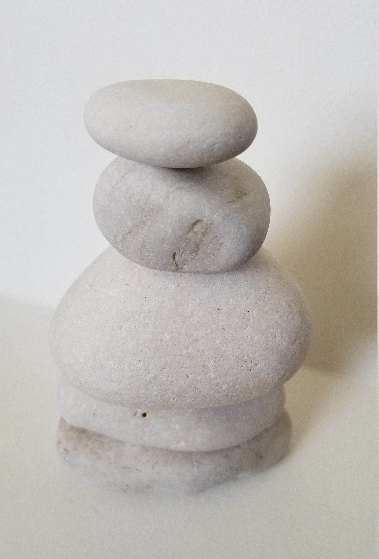 Cairn, Rock Cairn, Stacked White Stones, Rock Art, Rock Sculpture, Zen ...