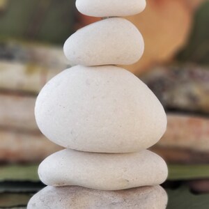 Cairn, Rock Cairn, Stacked White Stones, Rock Art, Rock Sculpture, Zen ...