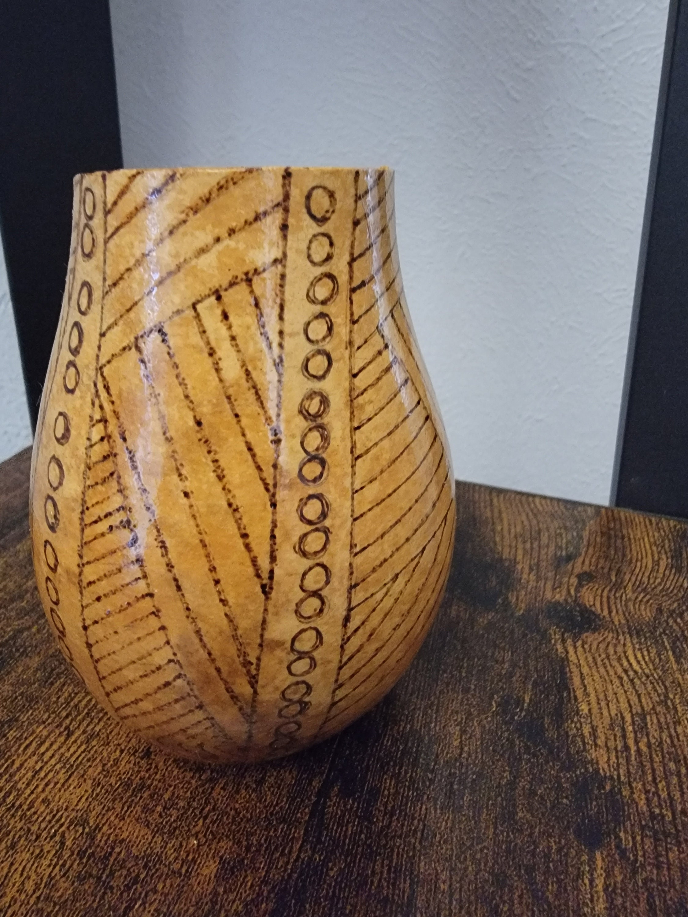 Gourd Art Vessel, Calabash Art, 4.5 Decorative Art Vessel - Etsy
