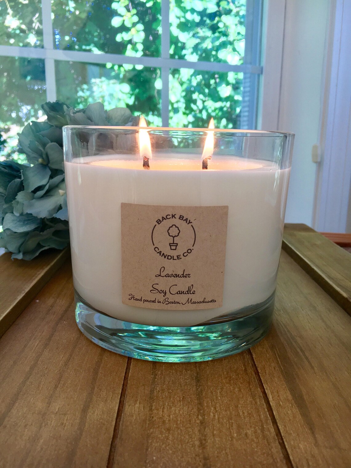 Candle With 3 Wicks Large 32 Oz Soy Candle in Glass Jar 3 - Etsy