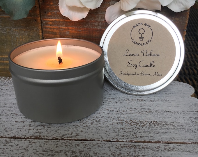 Natural Soy Candles 4 Oz Soy Candle Tin, Hand Poured Soy Candles, Scented Soy Candles Handmade ...