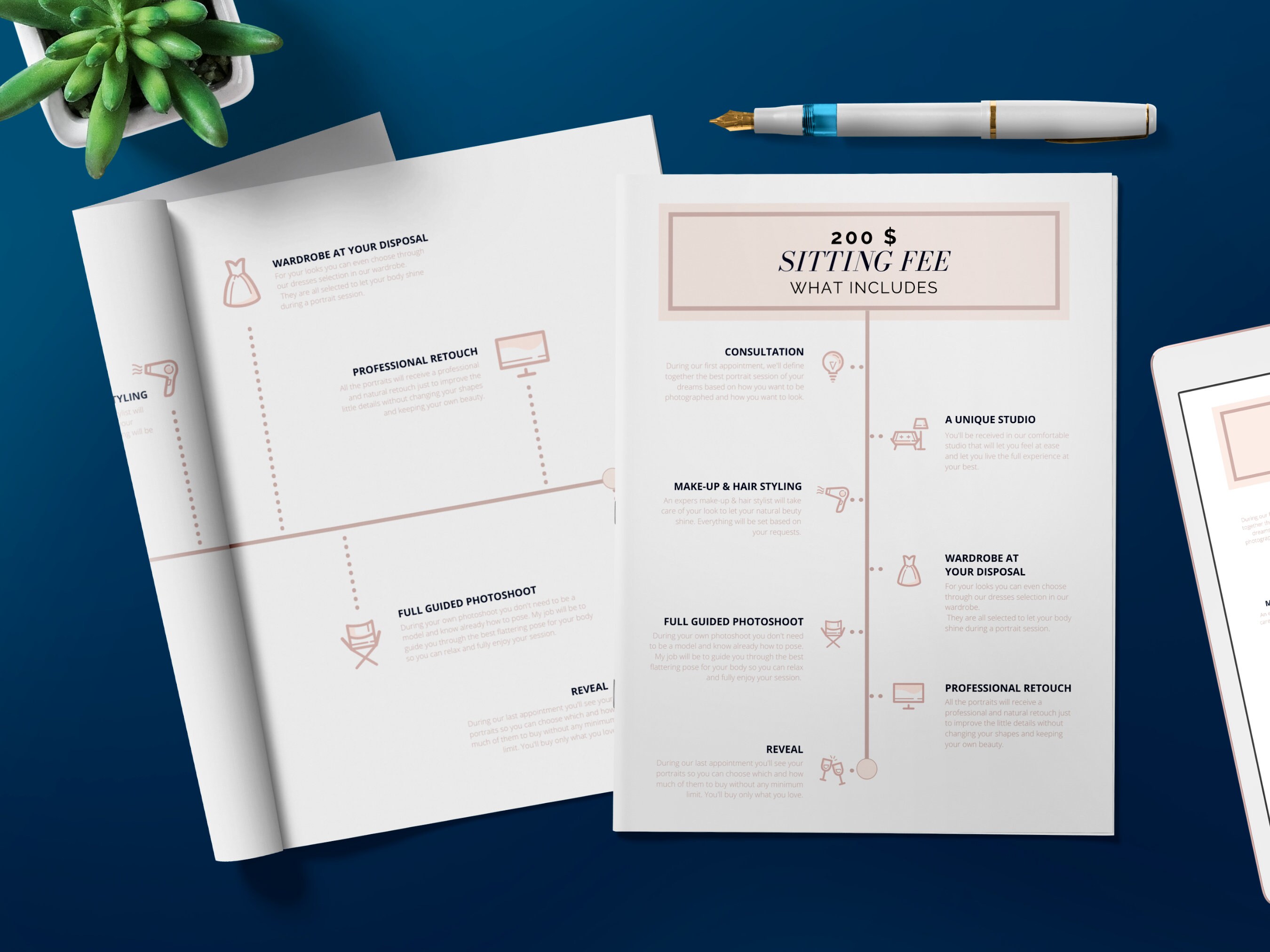 INSTANT DOWNLOAD Portrait Photographer Shooting Timeline Template ...