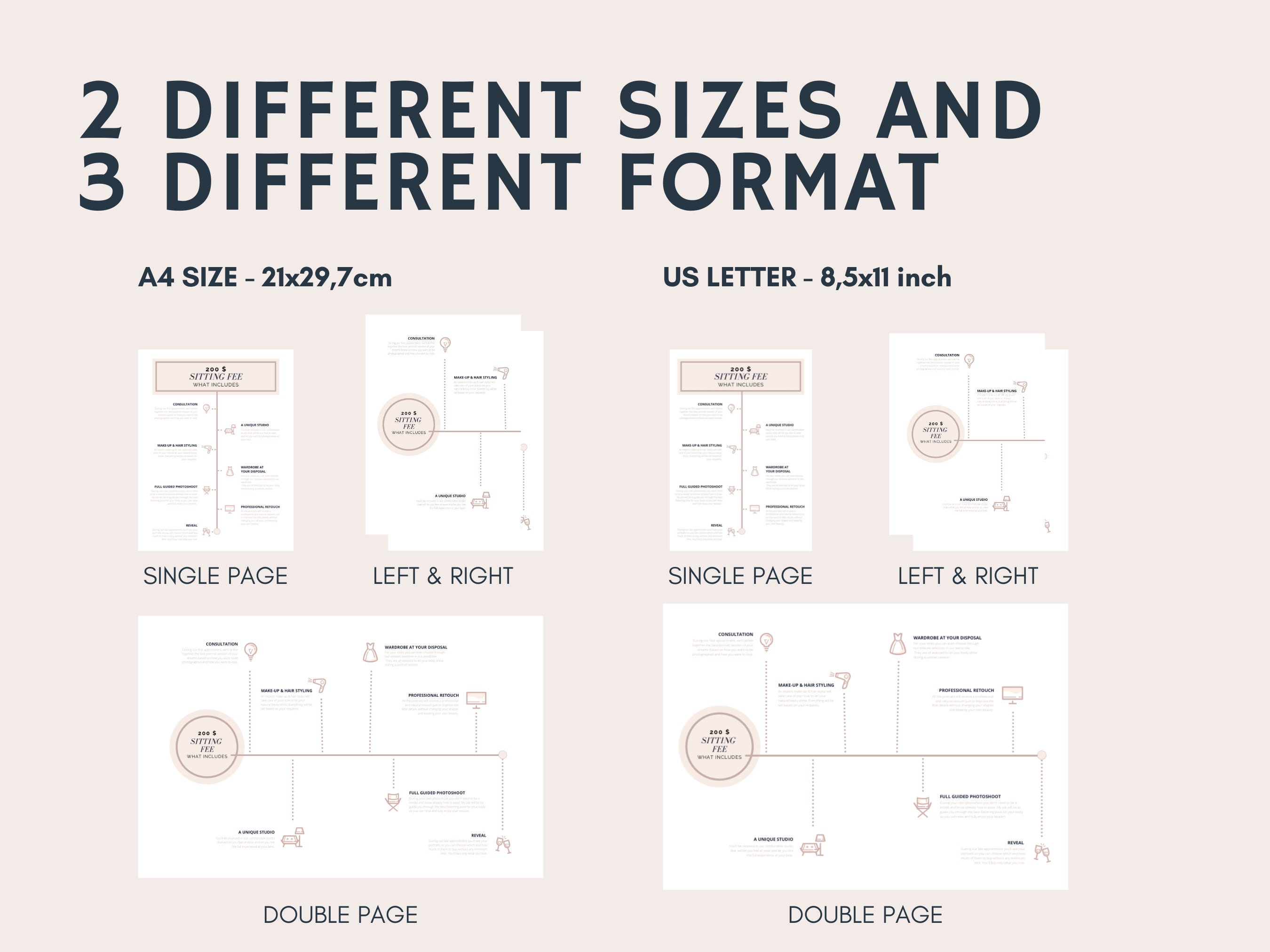 INSTANT DOWNLOAD Portrait Photographer Shooting Timeline Template ...