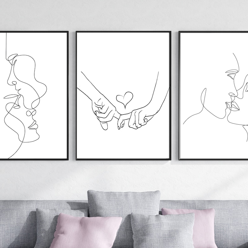 Line Art Print - Etsy