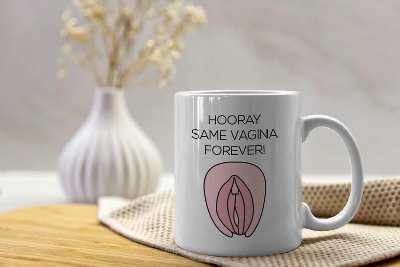 HOORAY Same Vagina Forever Mug Funny Wedding Gift, Gift Newlyweds, Groom Wedding Present Gift ...