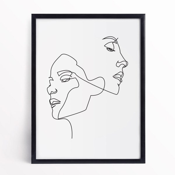 Picasso Single Line Drawing - Etsy