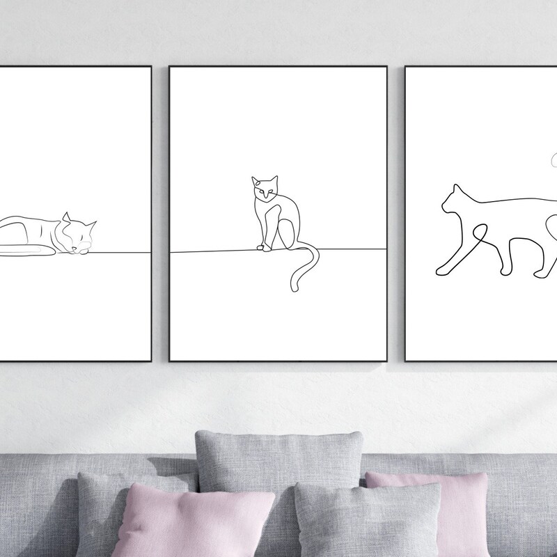 Cat Print - Etsy