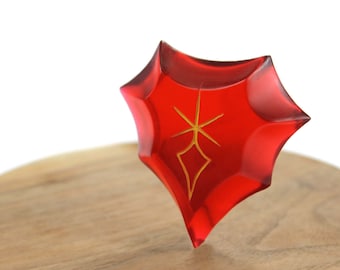 Red Mage FFXIV Hand Painted Soul Crystal/rdm Job Stone Final Fantasy ...