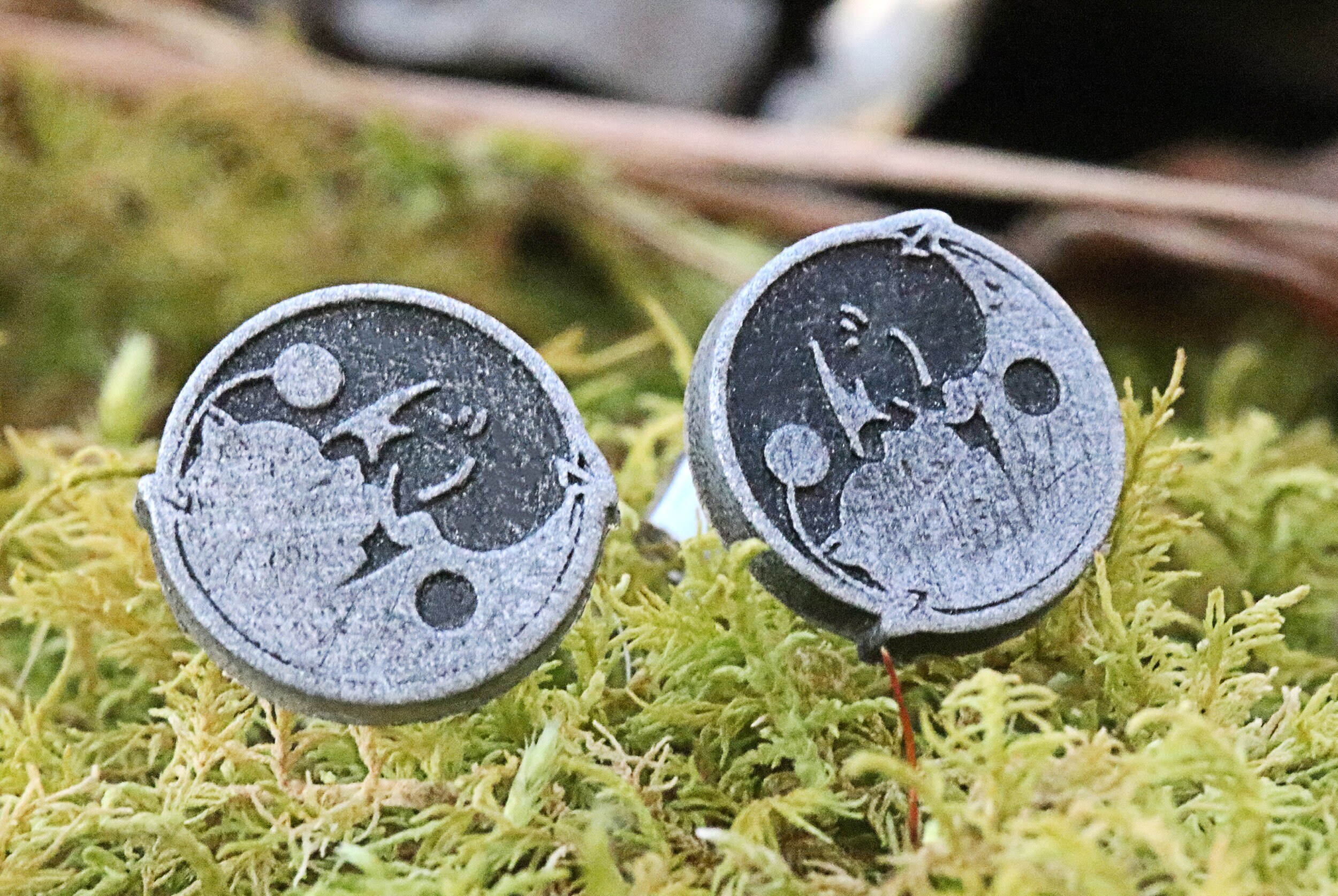 Moogle Final Fantasy X Yin & Yang Earrings Final Fantasy 9 | Etsy