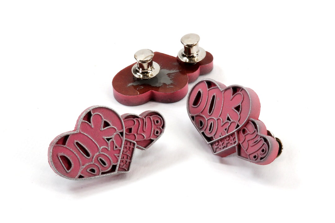 Anime Doki Doki Club Pin: Handmade Resin Heart SPN1 - Etsy