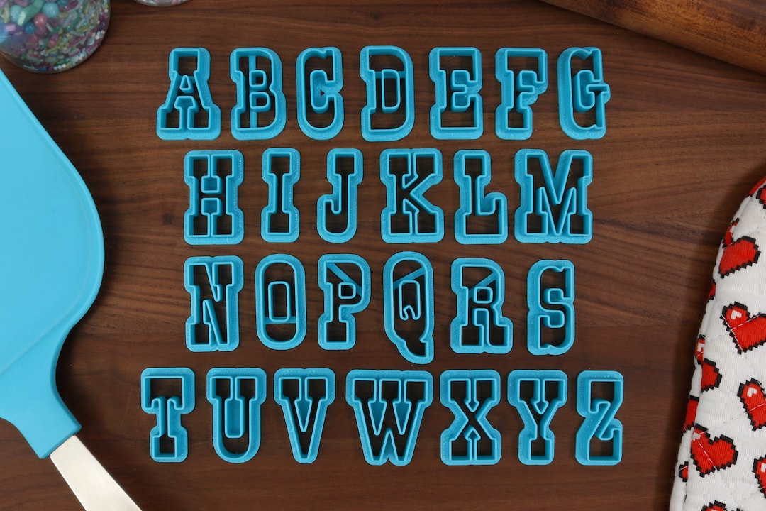 Western Saloon Font Cookie Cutters: Old Town Letters & Numbers - Etsy