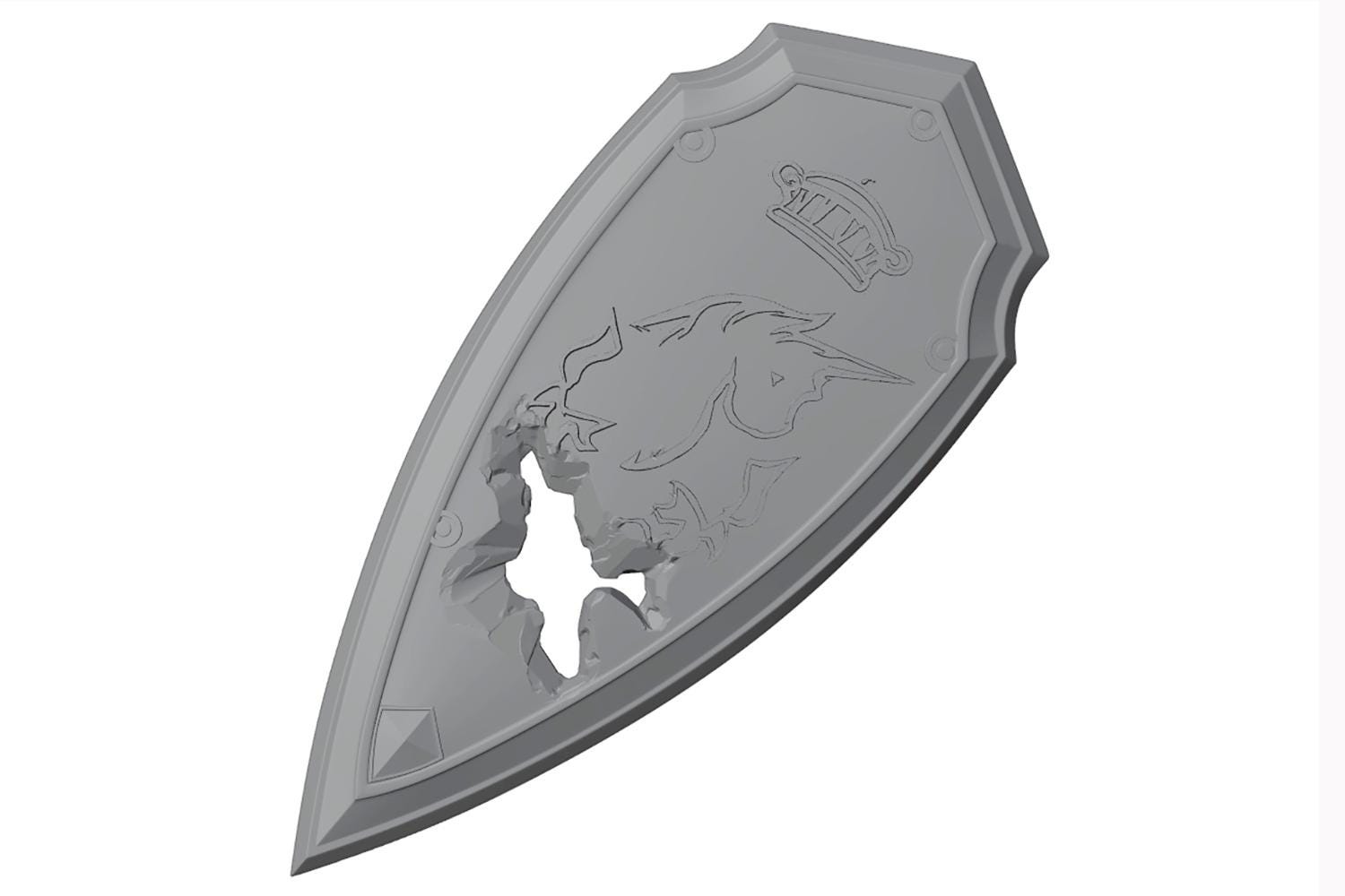 Haurchefant Shield 3D Print Model: House Fortemps Cosplay Prop (digital ...