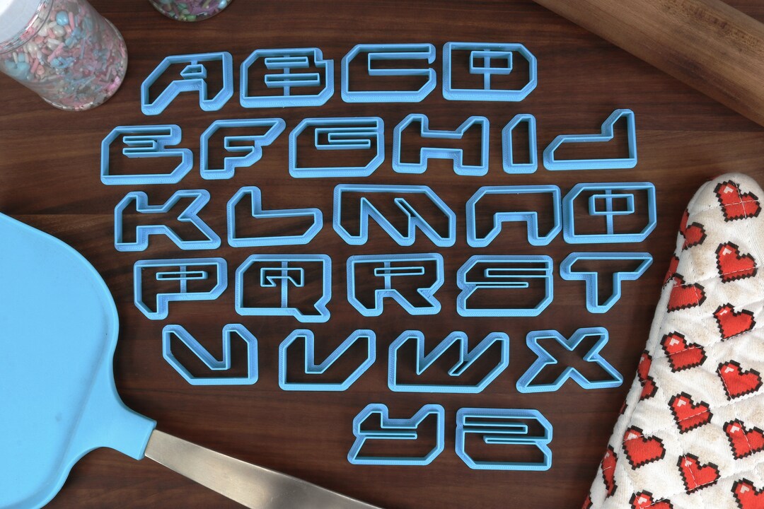 Soviet Space Font Cookie Cutters – Galactic Cake Decorating Letters - Etsy