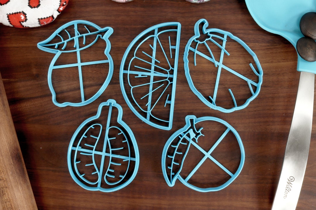 Citrus Fruit Cookie Cutters: Lemon, Lime, Orange, Tangelo - Etsy