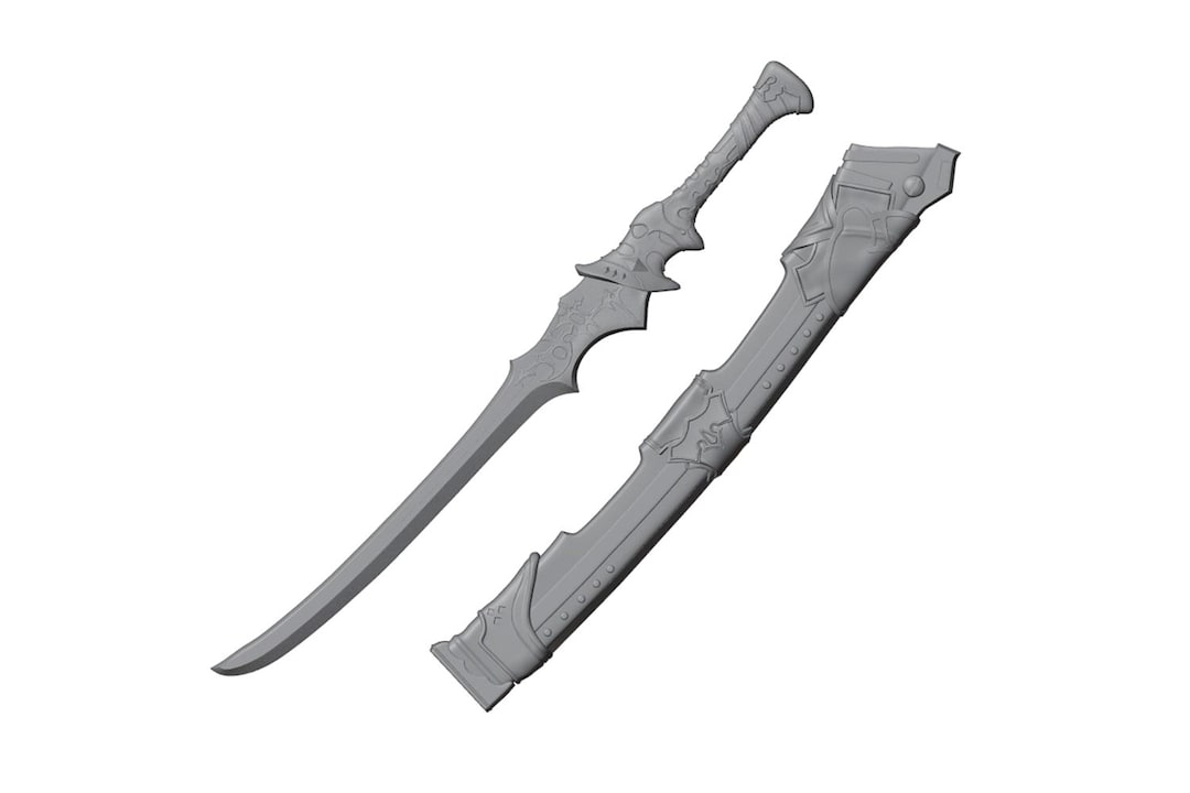 Hoshikiri Sword & Sheathe 3D Print Model - Samurai Sword Prop ...
