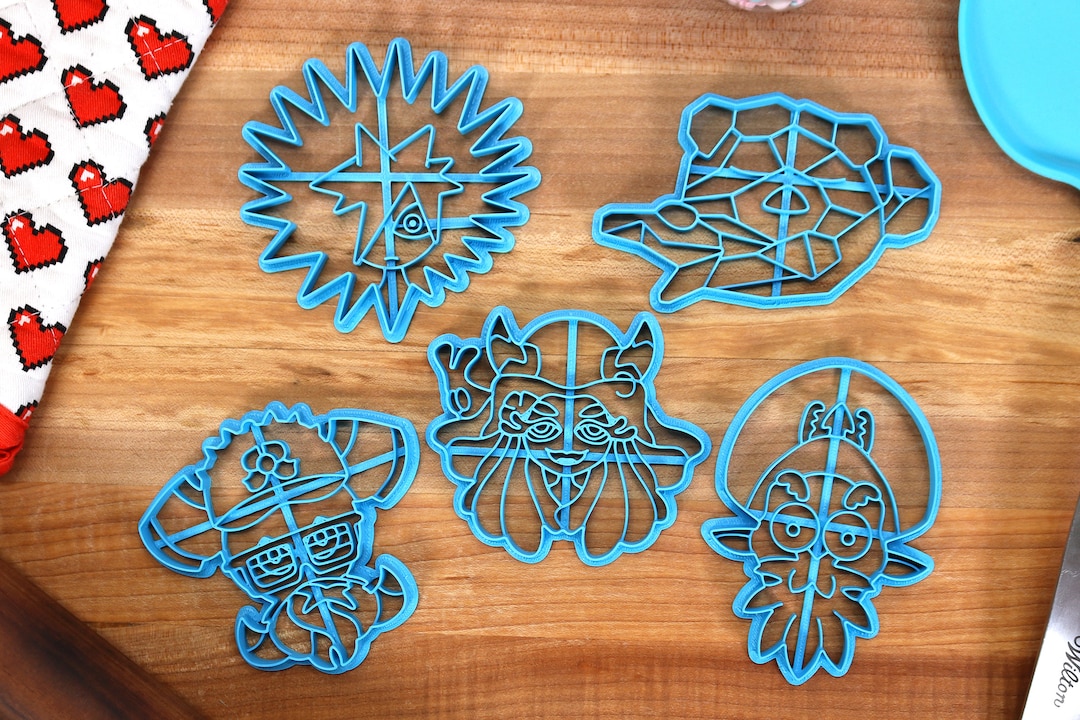 Splatoon 2 Cookie Cutters Set 2 - Flow and Craymond, Mr Grizz, Spyke ...