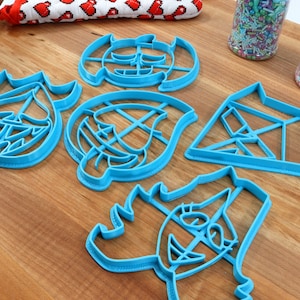 Deltarune Cookie Cutters Side Characters - Lancer, Rouxls, Swatch ...