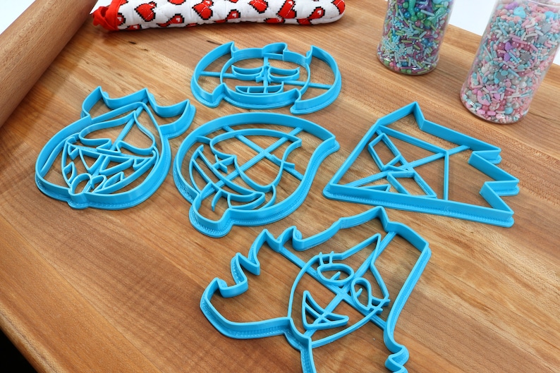 Deltarune Cookie Cutters Side Characters - Lancer, Rouxls, Swatch ...