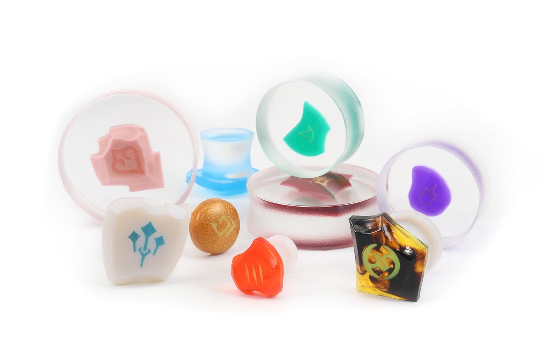 FFXIV Soul Crystal Gauges: Glow in Dark Job Stone Plugs (3-35mm) - Etsy