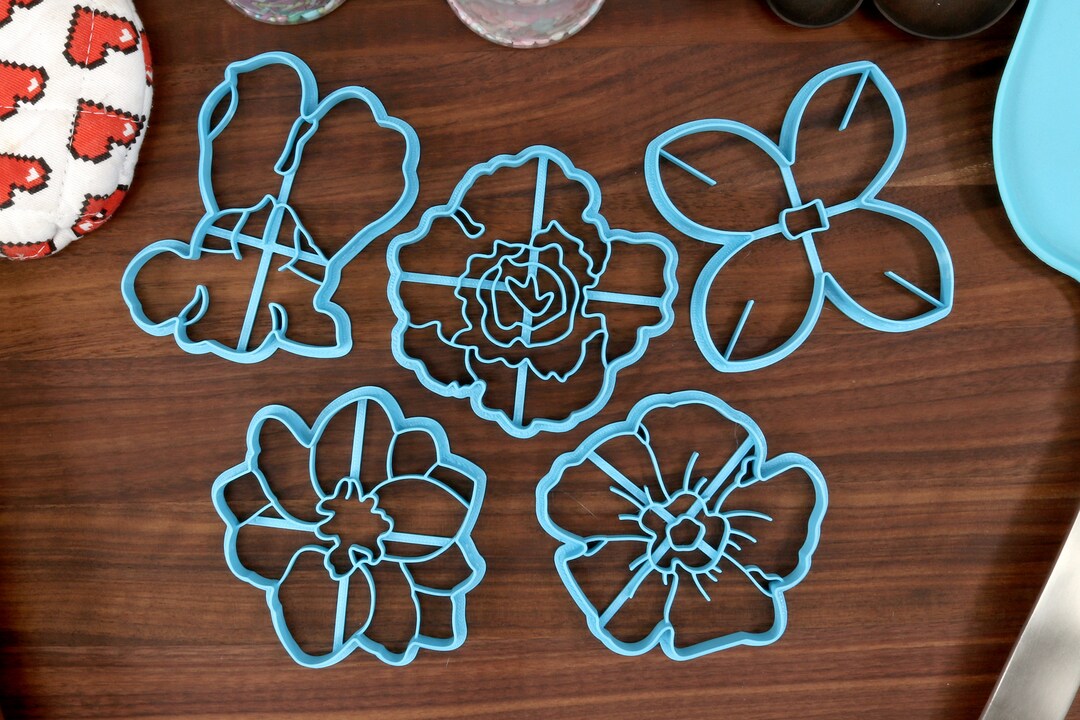 Spring Flower Cookie Cutters Set 2 Lilac Cookie, Hibiscus Cookie ...