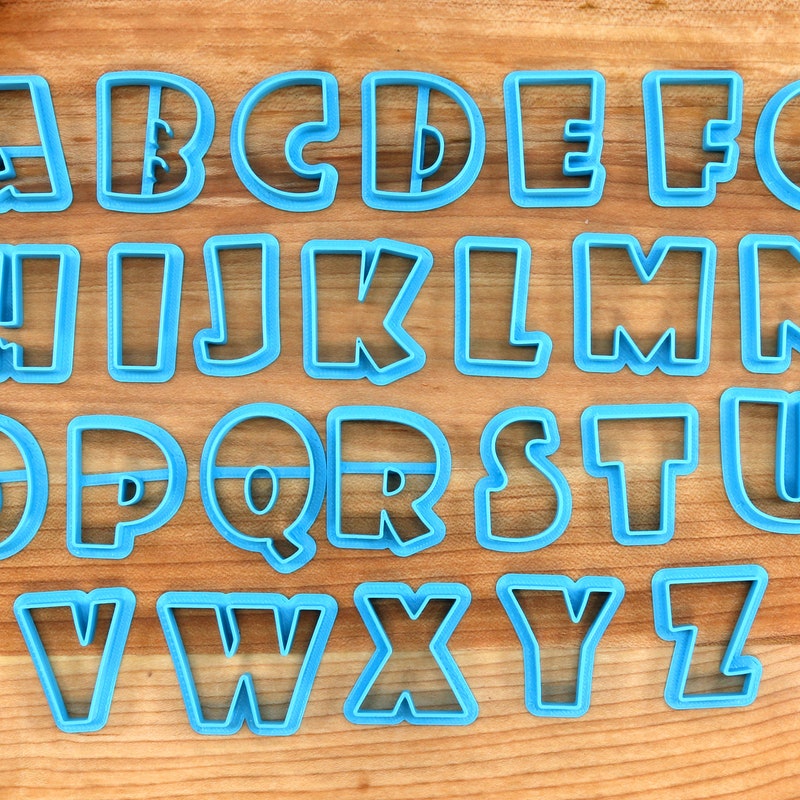 Alphabet Fondant Cutters - Etsy