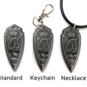FFXIV Haurchefant Greystone Shield Pendant Keychain- Shadowbringers ...