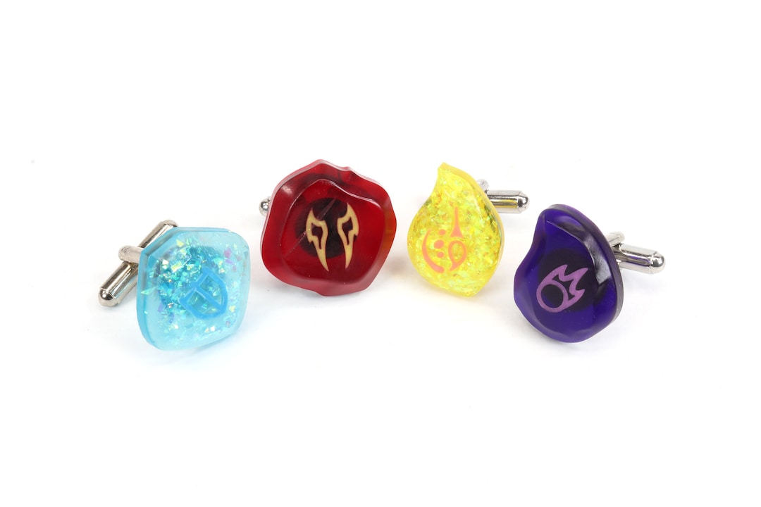 FFXIV Glow Soul Crystal Cufflinks: Handmade Job Stone Cufflinks CFF1 - Etsy