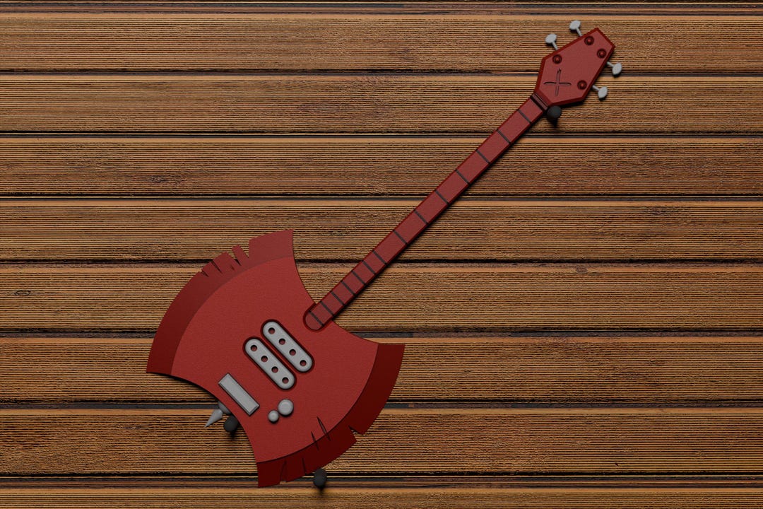 Marceline's Guitar Axe DIY Cosplay Prop Kit - Ax Bass - Vampire Queen Cosplay - Adventurous ...