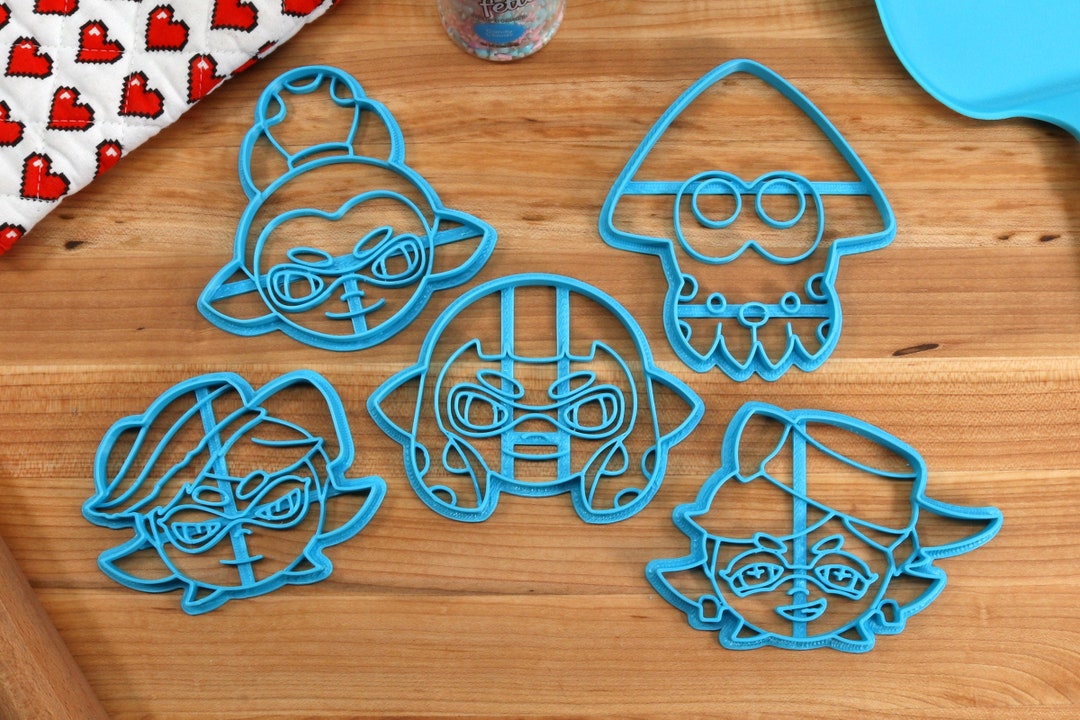 Splatoon Cookie Cutters - Callie, Marie, Girl Inkling, Boy Inkling ...