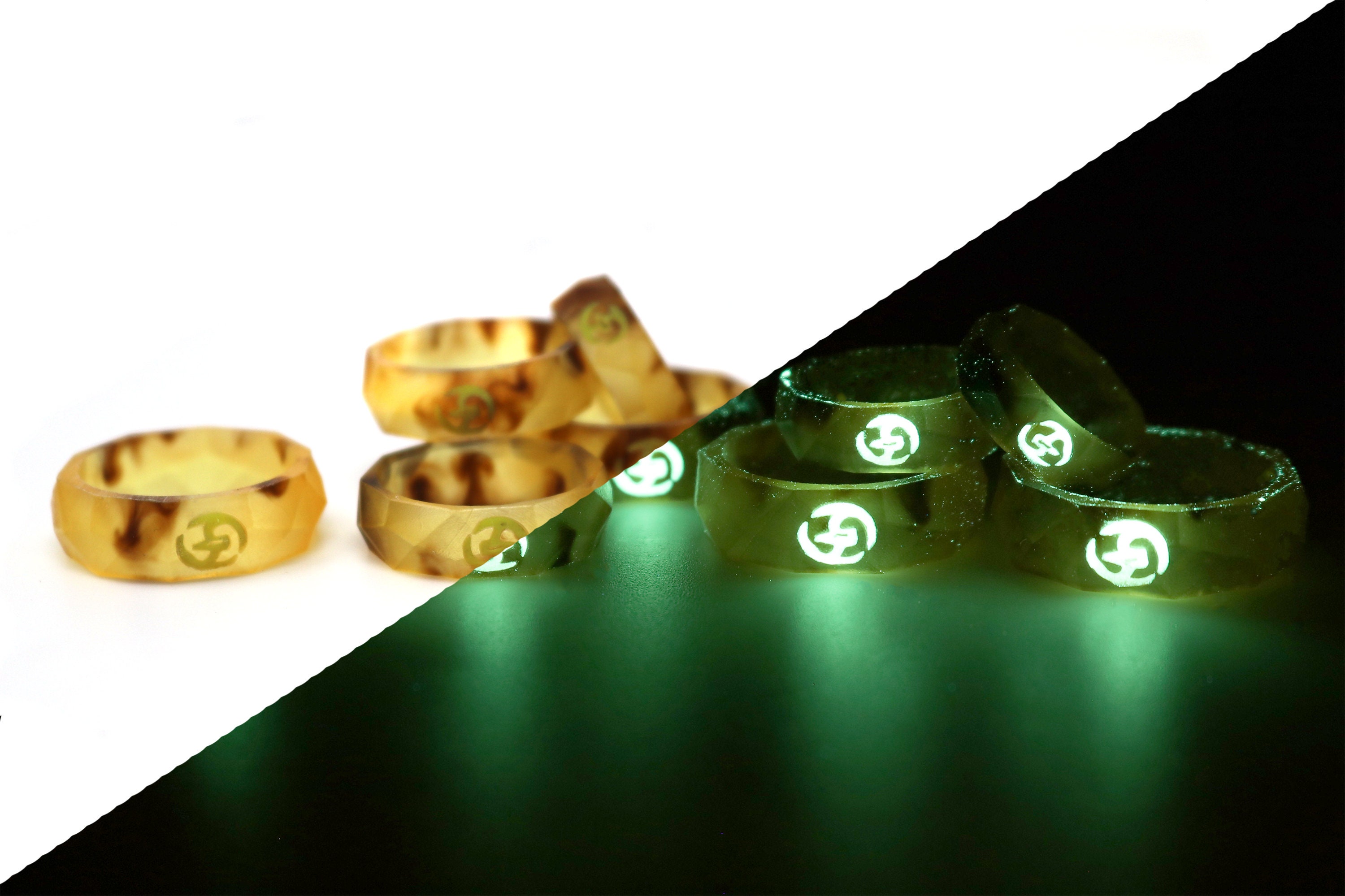 Samurai FFXIV Ring Glow in the Dark Soul Crystal/SAM Job Stone | Etsy