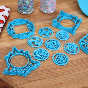 Genshin Impact ALL Vision Cookie Cutters Snezhnaya Vision, Inazuma ...