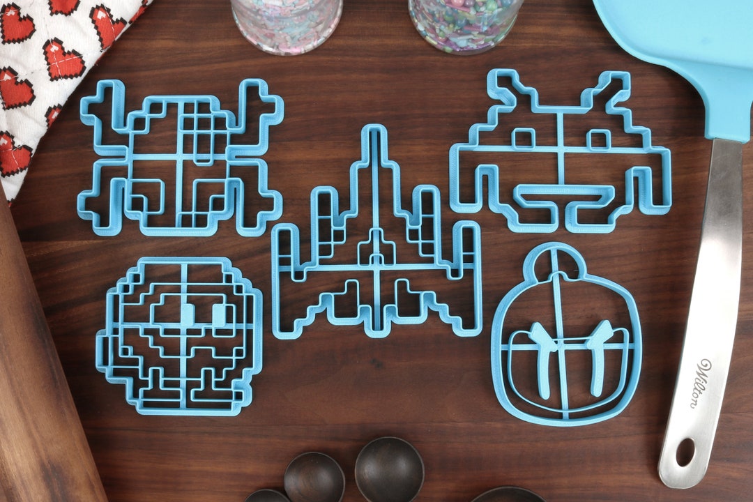 Retro Video Game Cookie Cutters: 8-bit Baking Gift - Etsy