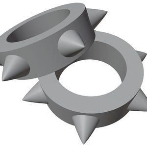 Bowsette Spiked Bracelets 3D Print Model - Female Bowser Prop - Mario ...