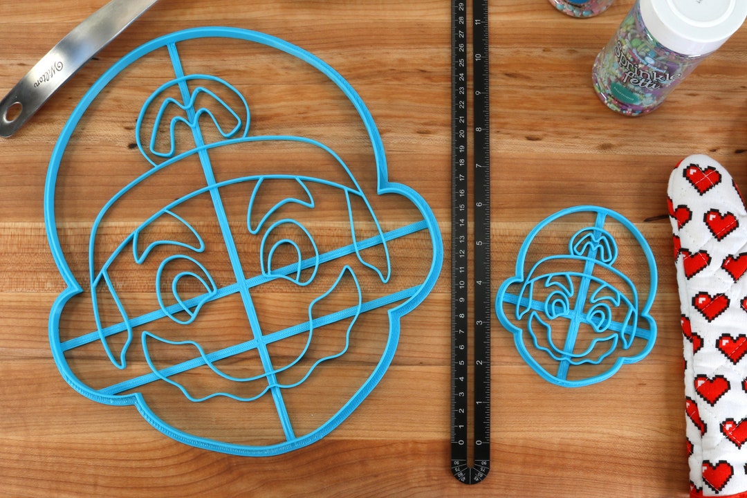 XL 12 Inch Mario Cookie Cutter - Cookie Cake Cutter - Mario, Luigi ...