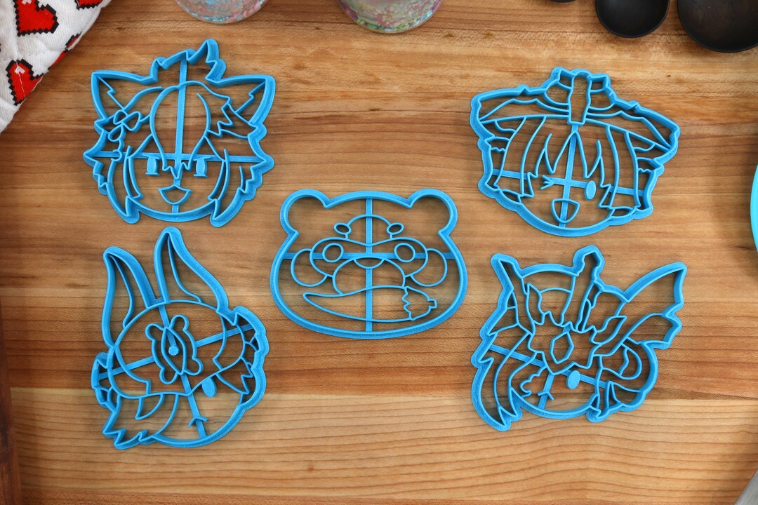 Genshin Impact Cookie Cutters Chibi Faces Set 9 - Cyno, Gen Gorou ...