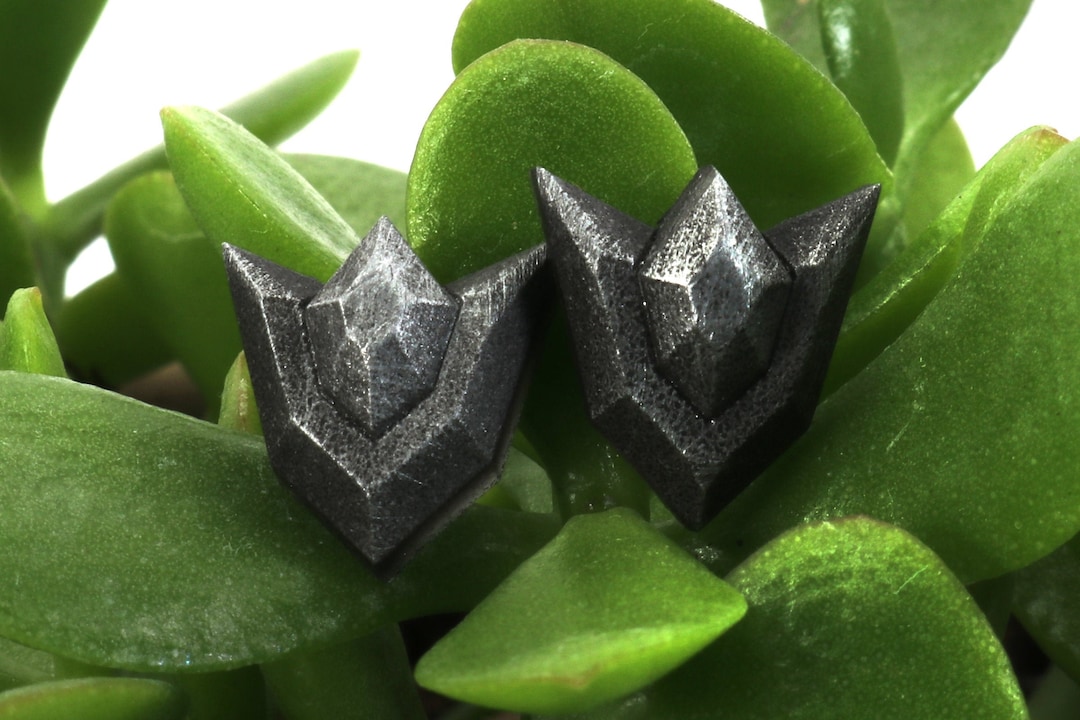 Goron Ruby Earrings Pair - Legend of Zelda Spiritual Stones - Stainless ...