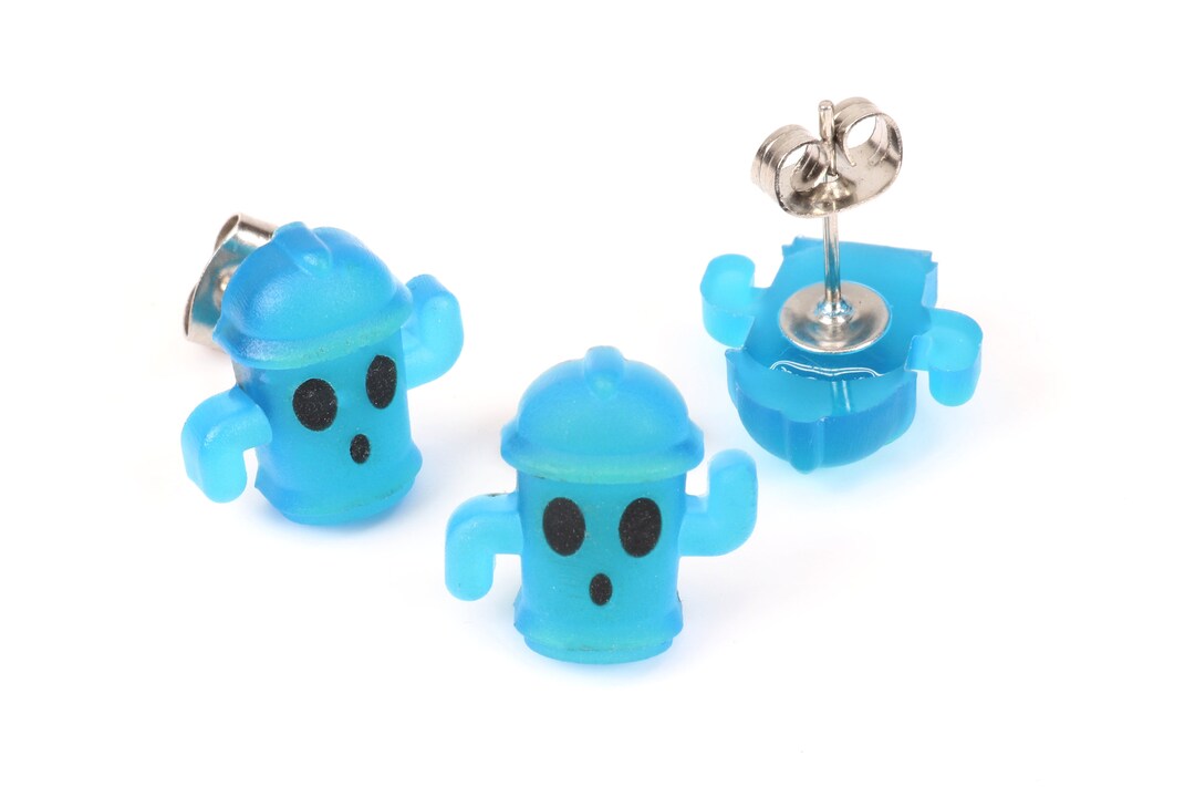 Animal Crossing Gyroid Earrings: Glow in the Dark Resin Haniwa ERG1 ...