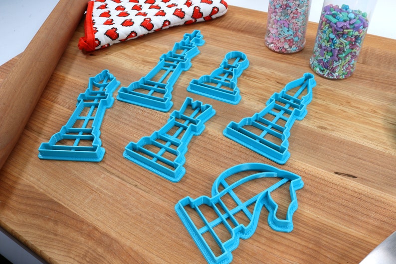 Chess Piece Cookie Cutters: Baking Gift for Chess Player - Etsy