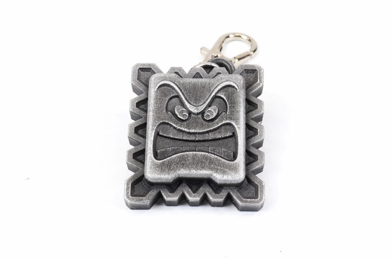 Thwomp Stone Faces Keychain: Mushroom Kingdom Nintendo Gift KY1 - Etsy ...