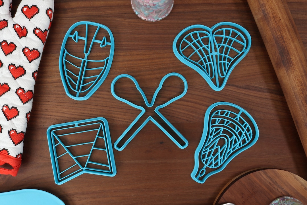 Lacrosse Sports Cookie Cutters - Crosse Sticks, Lacrosse Goal, Lacrosse ...