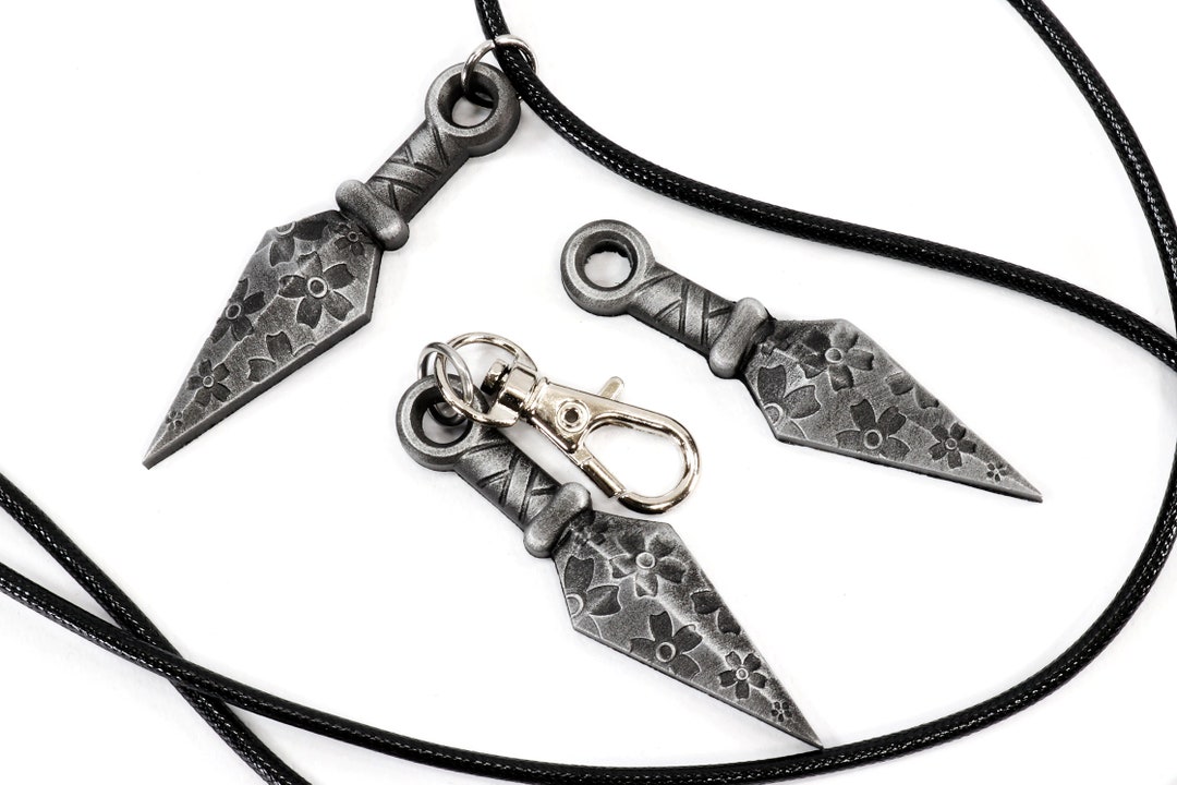Ninja Item Sakura Kunai Keychain - Ninja Kunai, Ninja Shuriken - Ninja ...