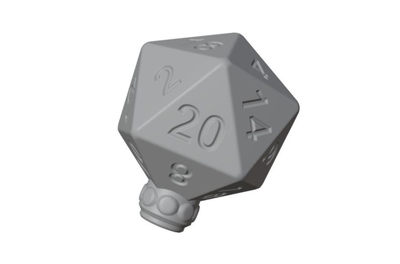 D20 Mace 3D Print Model: Game Night Cosplay Prop (digital Download) - Etsy