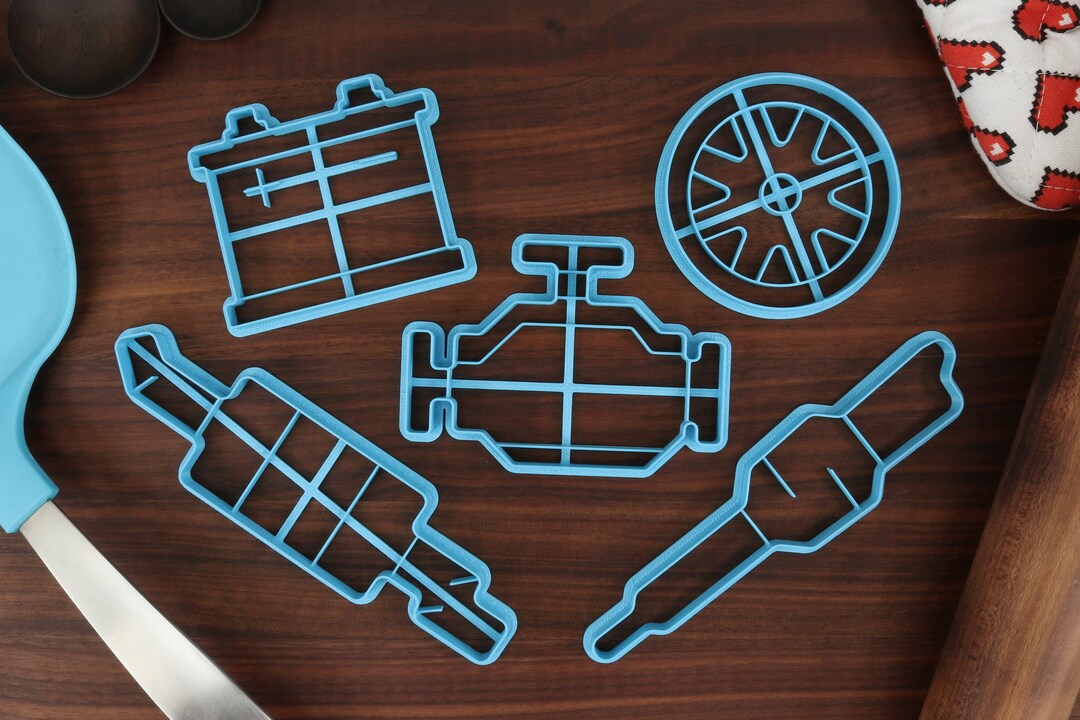 Mechanic Car Parts Cookie Cutters: Automotive Baking - Etsy