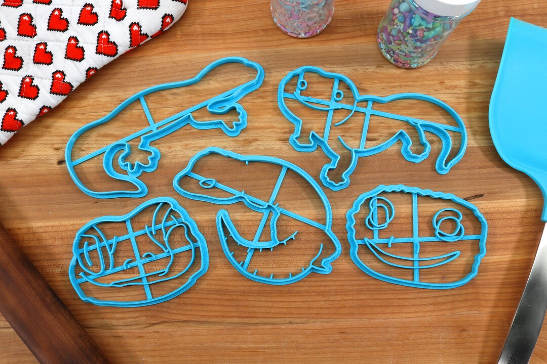 Leopard Tail Gecko Cookie Cutters - Curled Leopard Gecko, Gecko Lick ...