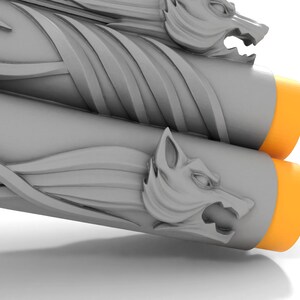 FFVII Cerberus Pistole DIY Cosplay Prop Kit- Adventskinder - Tri-Barrel ...