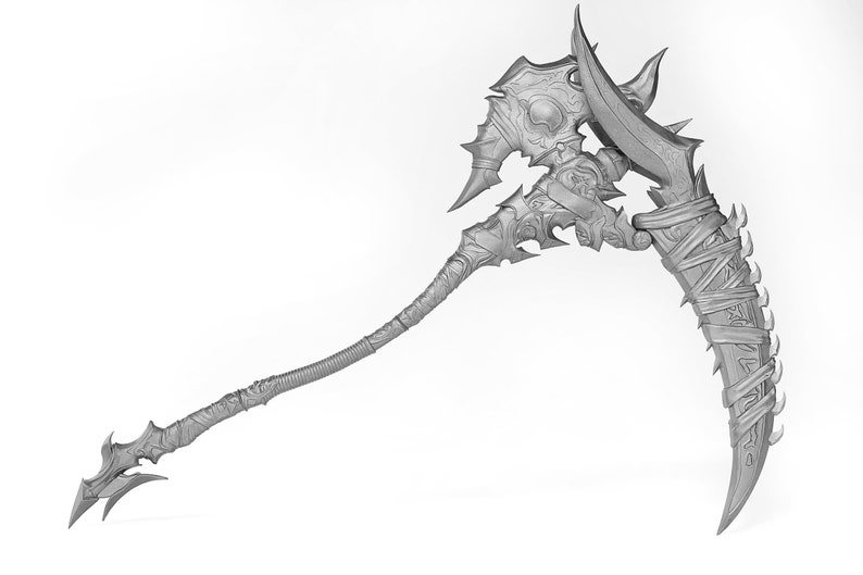 FFXIV Manderville Scythe Reaper DIY Cosplay Prop Kit - Etsy