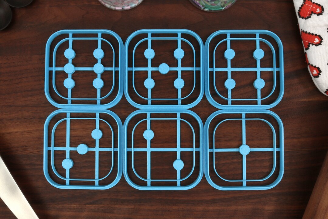 Six Sided Dice Cookie Cutter Set - Dnd Cookie Cutter, Tabletop Gift ...