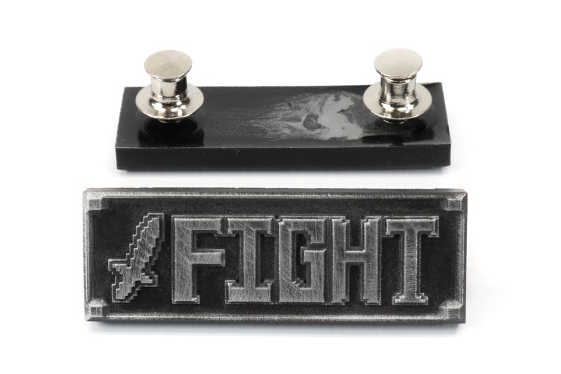 Undertale Mercy/fight Pin: Hand-aged Crystal Resin, Gamer Gift SPN1 - Etsy